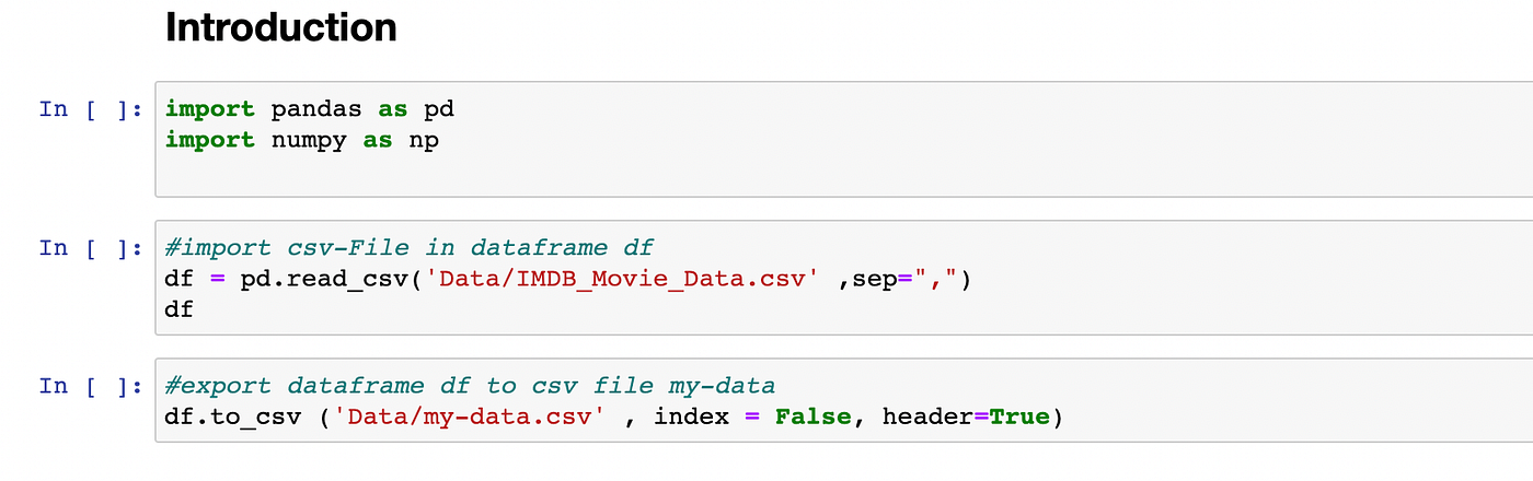 A Data Engineer’s Cheat Sheet on Pandas and Jupyter-Notebooks | by ...