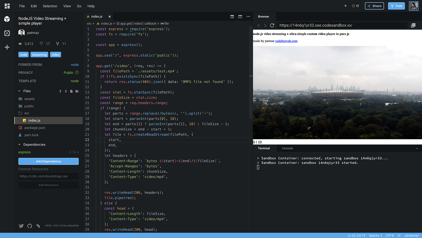 CodeSandbox Containers are out of Beta with Improvements | by Ives van ...