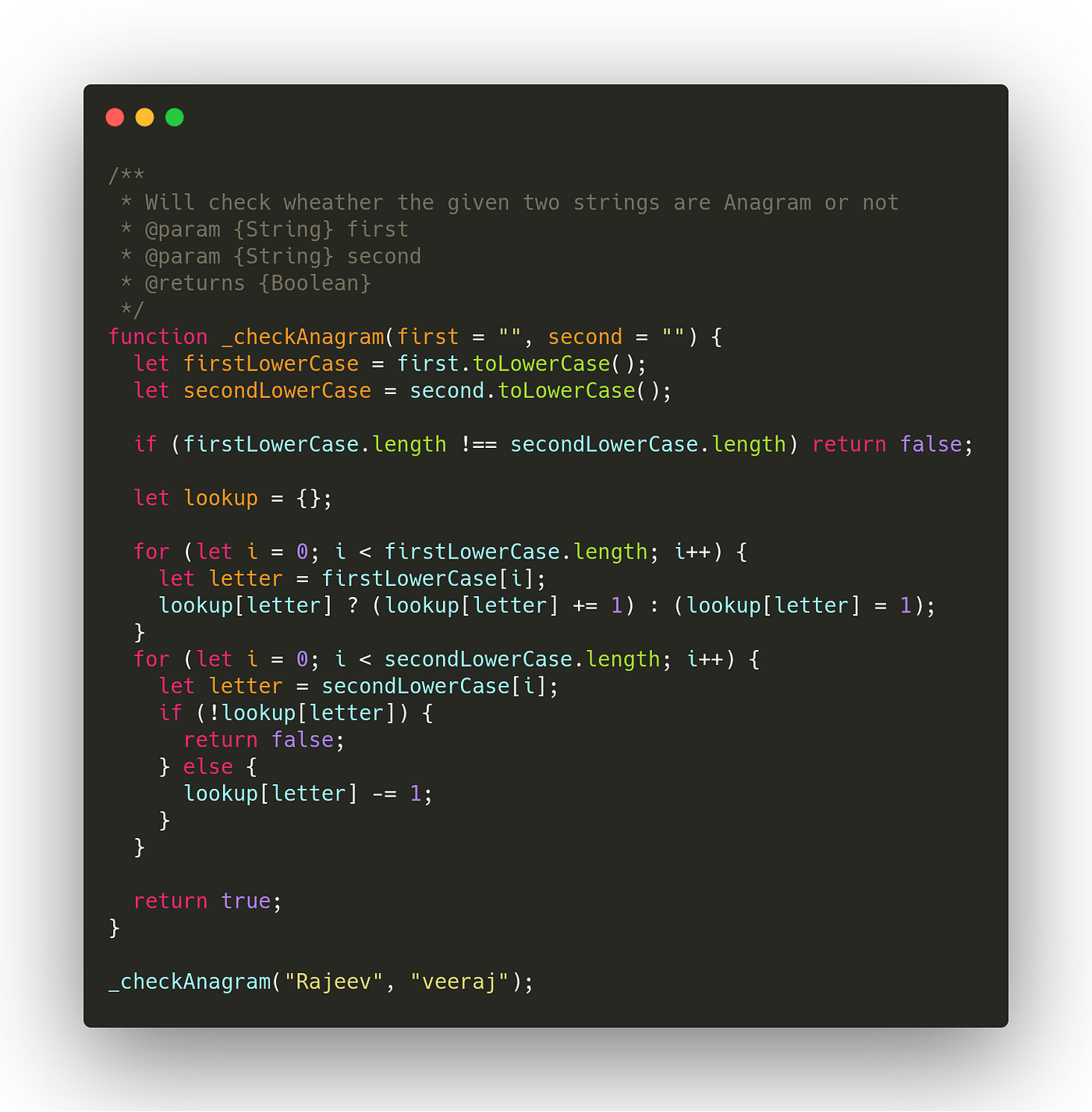 Anagrams | JavaScript. Recently I started to solve logical… | by ...