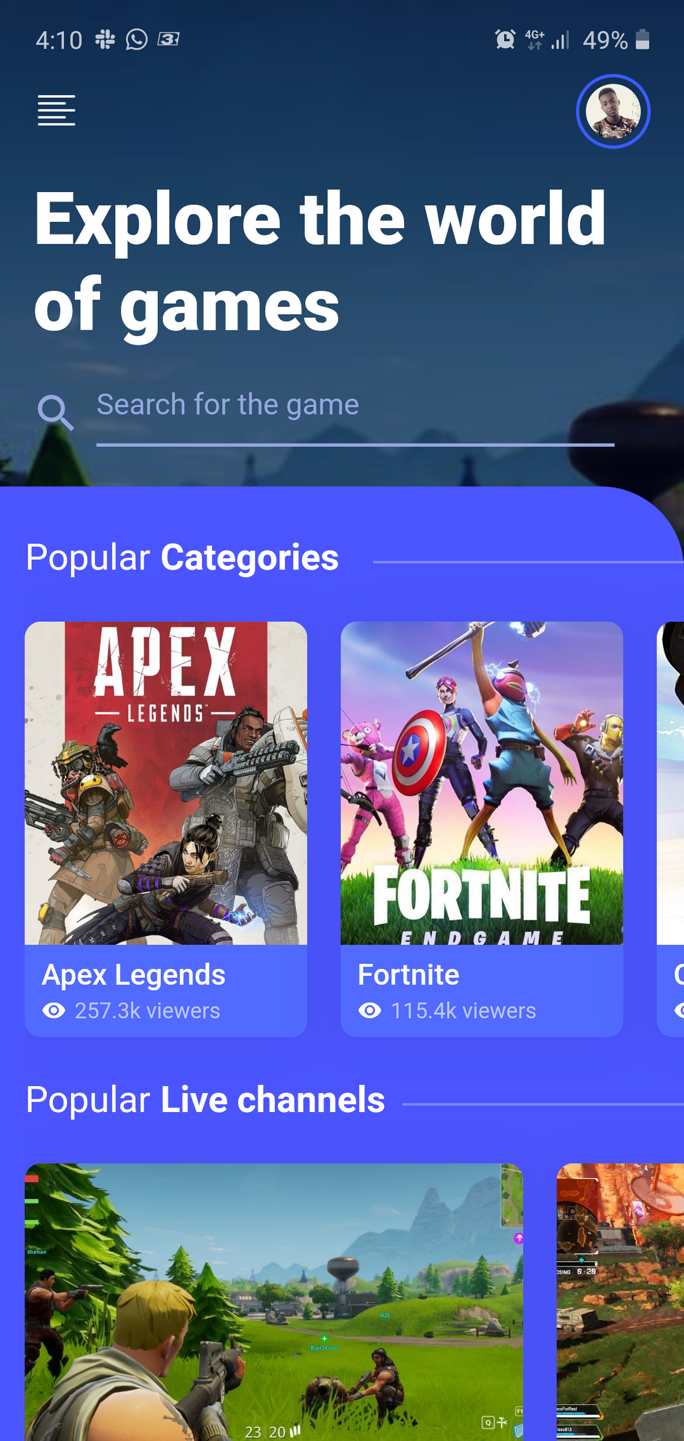 Flutter Game Streaming App UI template kit | by Victor Aremu | Medium