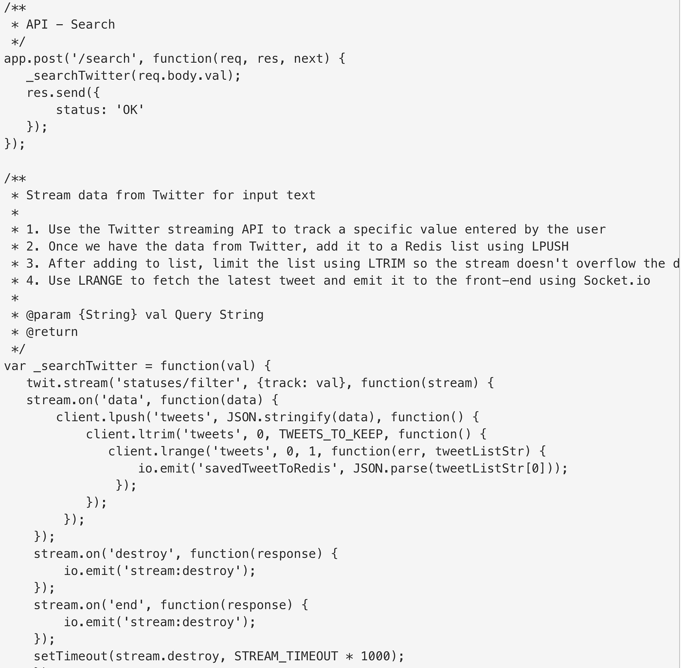 Caching Tweets Using Node.js, Redis and Socket.io | by Scalegrid.io | Medium