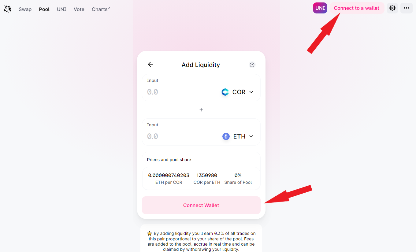 How to add liquidity to Uniswap Guide | by Vlad Faraon | Coreto.io | Medium