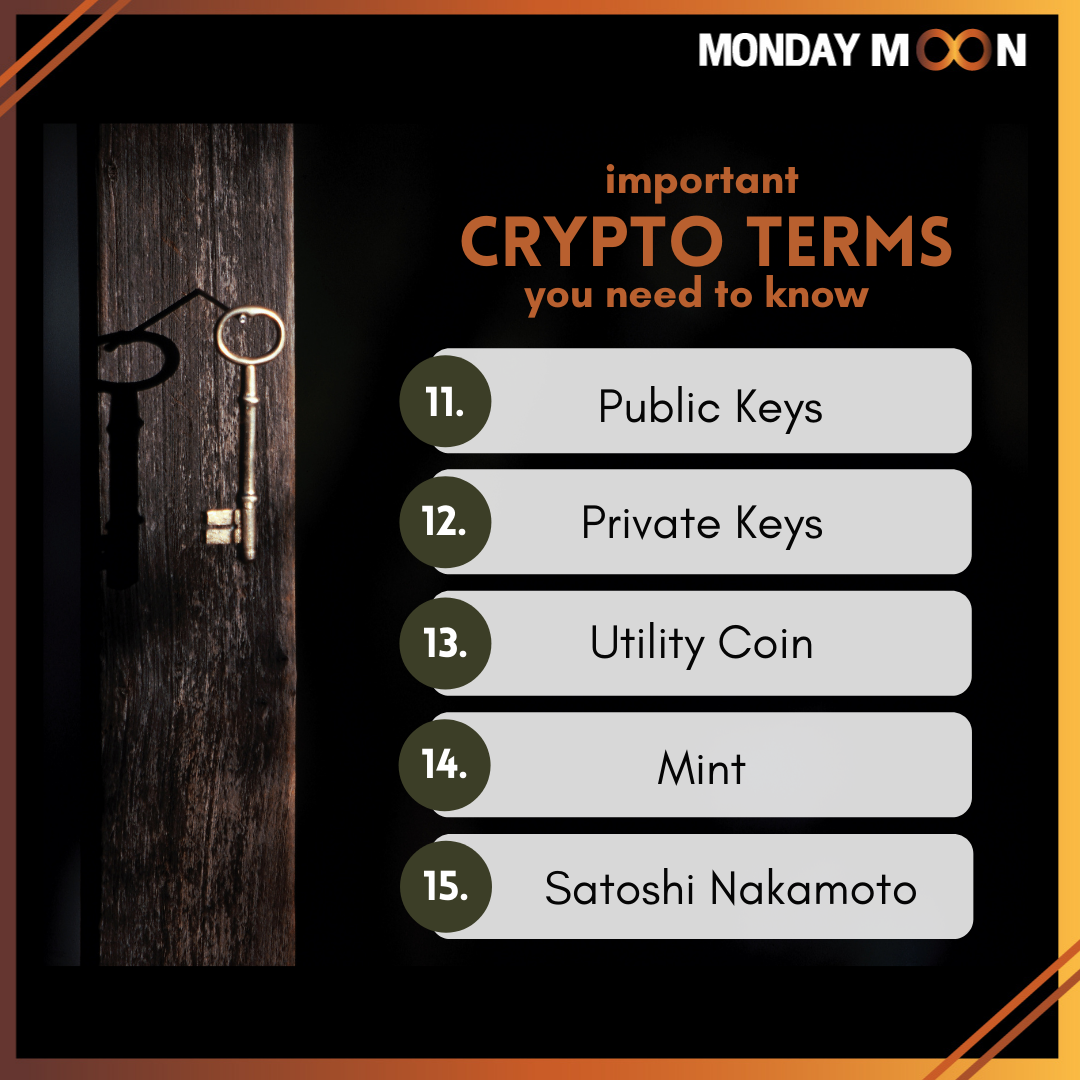 Top 15 Crypto Terms You Need to Know | by MondayMoonMarketMaker ...