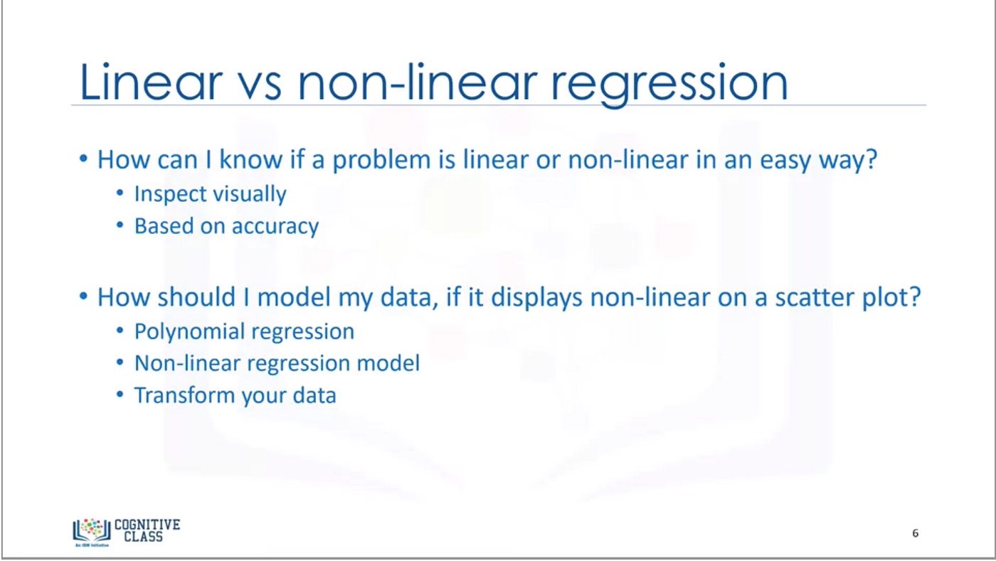 Non Linear Regression. In this blog, we’ll be covering… | by Mehmet ...