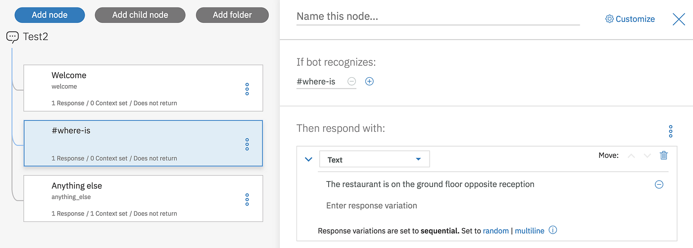 Differentiating the same with Watson Assistant | by Simon Burns | Dev Tutorials