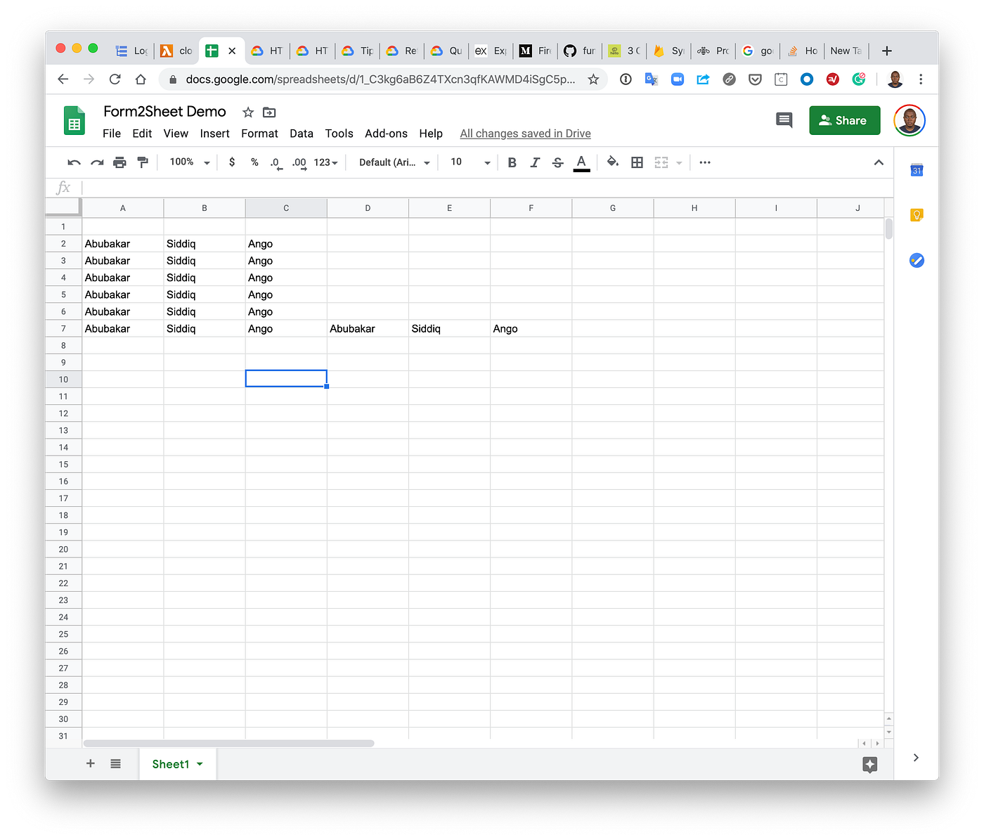 How to collect form data from a JAMStack website to Google Sheets using Google Cloud Functions ...