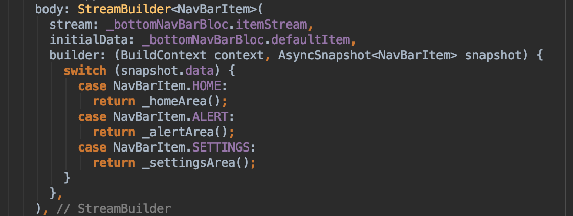 Flutter: Bottom Navigation Bar: Navigation using Dart Streams & BLoC Pattern | by Madhu B ...