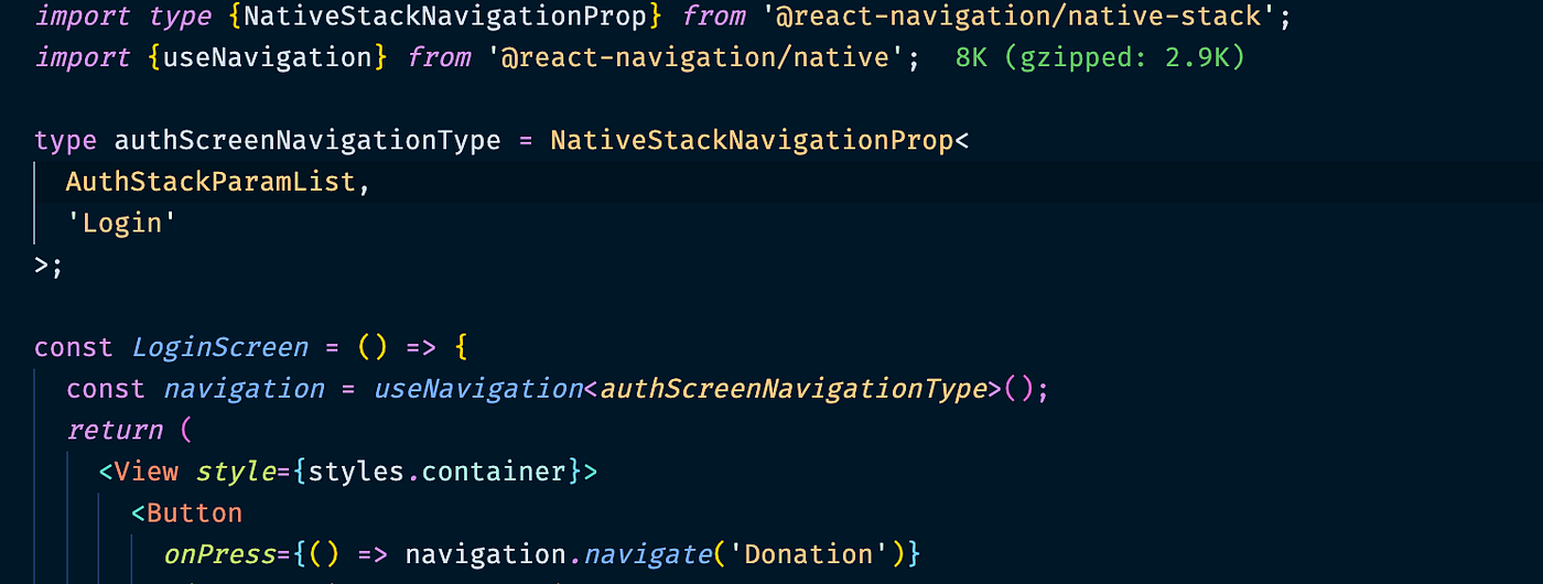 Stack Navigator And Typescript Typescript Is Great It Makes Our Code By Suryakant Feb