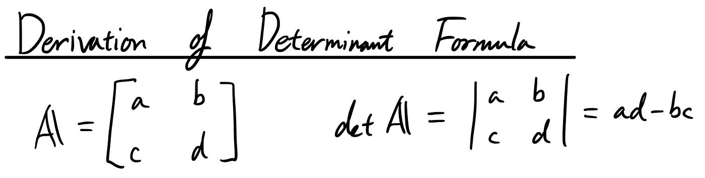 Linear Algebra 101 — Part 5: Determinants | by Sho Nakagome | sho.jp ...