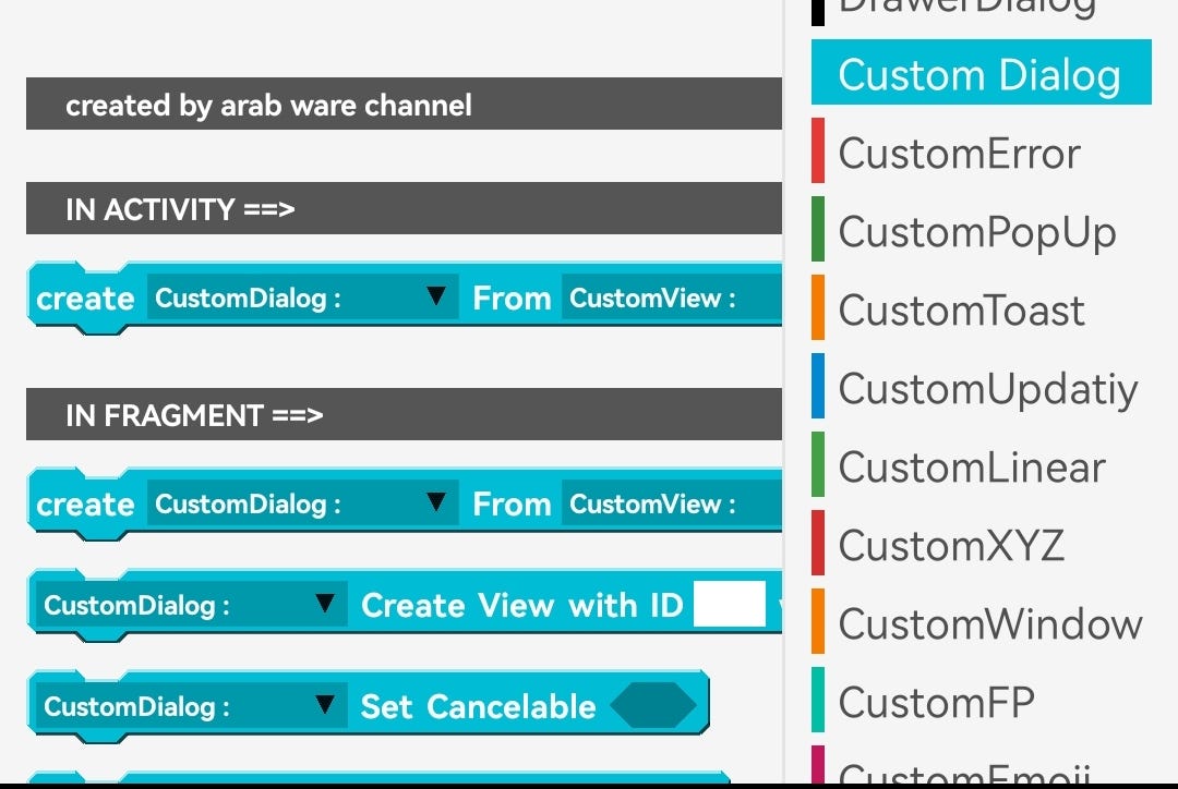 Create A Sketchware Pro Blocks Viewer With Json Blocks By Sketchware 2039