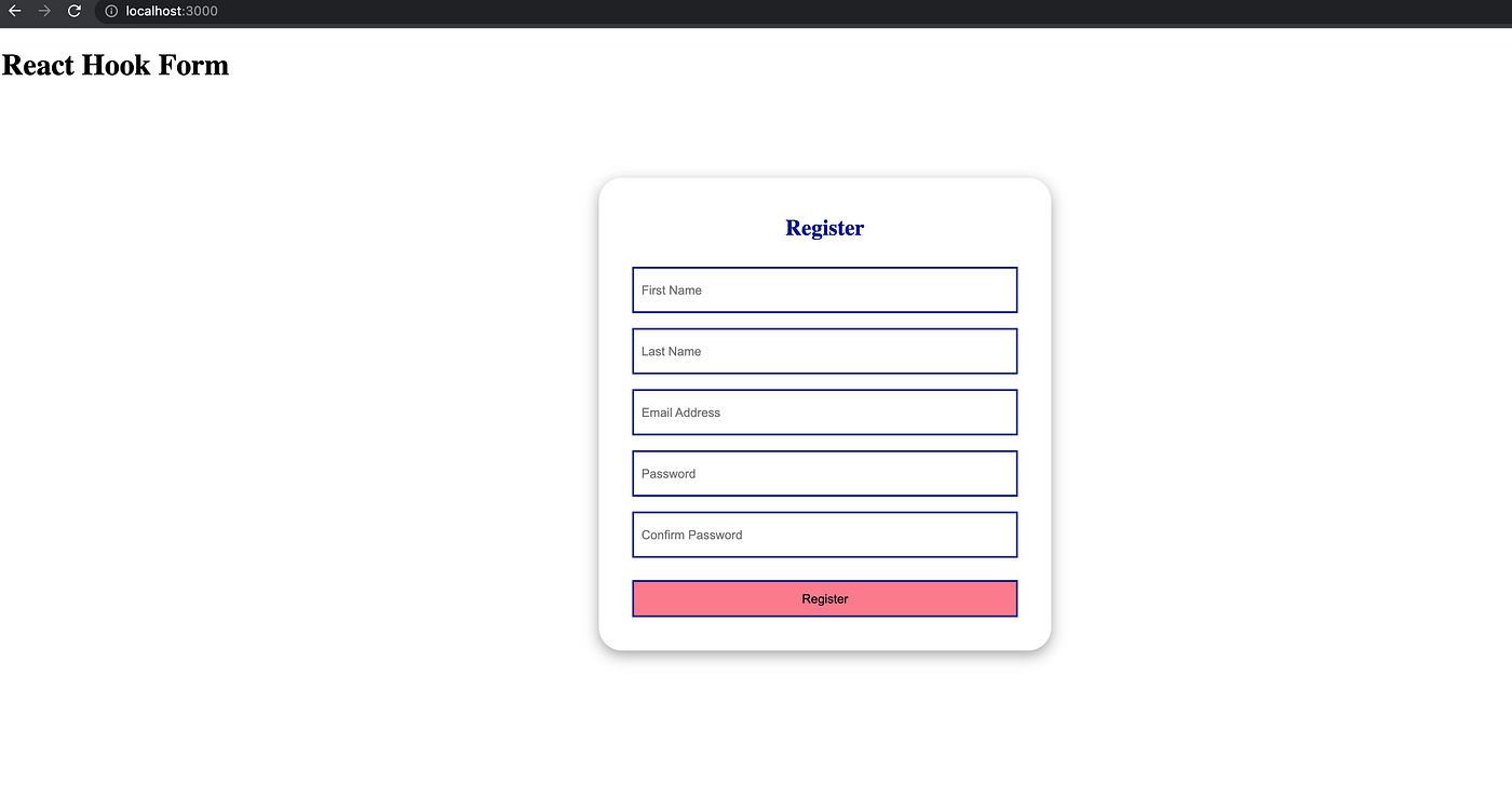 Getting started with React Hook Form | by Harsha Sudheer | Medium