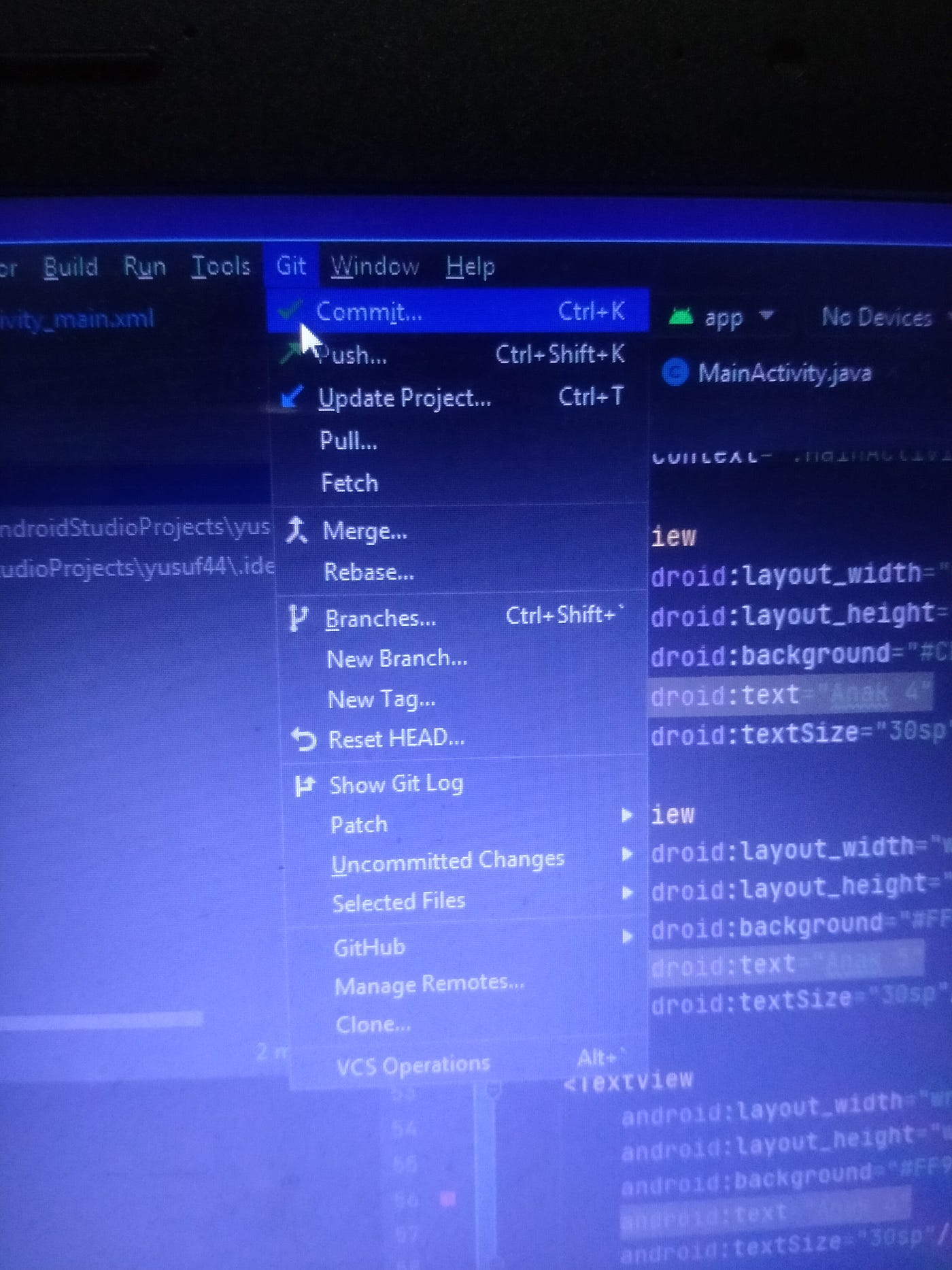 CARA UPDATE PROJECT ANDROID STUDIO KE GITHUB : | by Yusufmuhammad | Medium