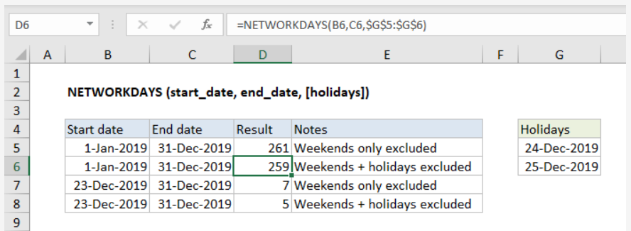 How to Use NETWORKDAYS Function in Excel? | by SoPhuc | Medium