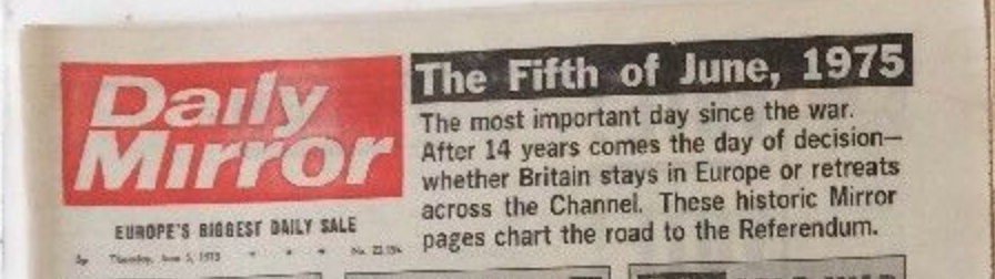 History of Brexit: Did Sovereignty Matter in the 1975 EEC Referendum ...