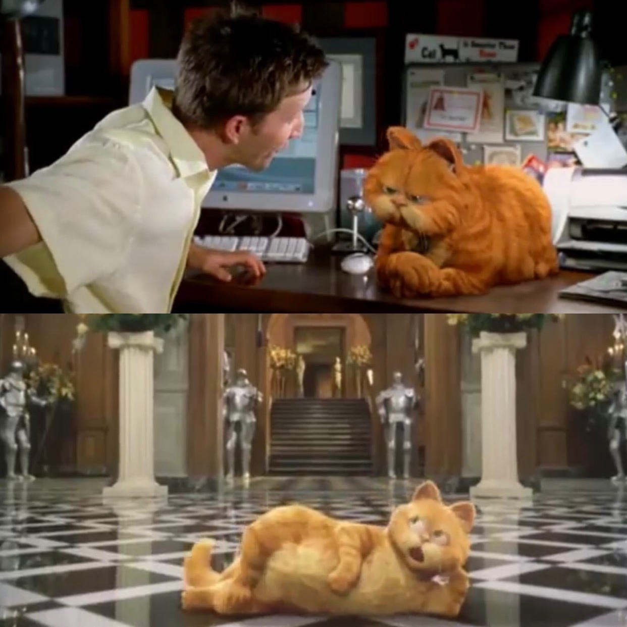 Garfield Animated Movie x3. “Nermal thinks he’s the most famous cat ...