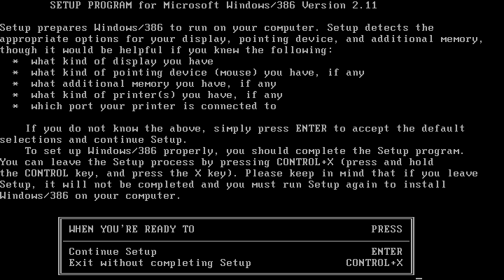 Install Windows/386 2.11 in VMware | by Elizabeth Streeter | Medium
