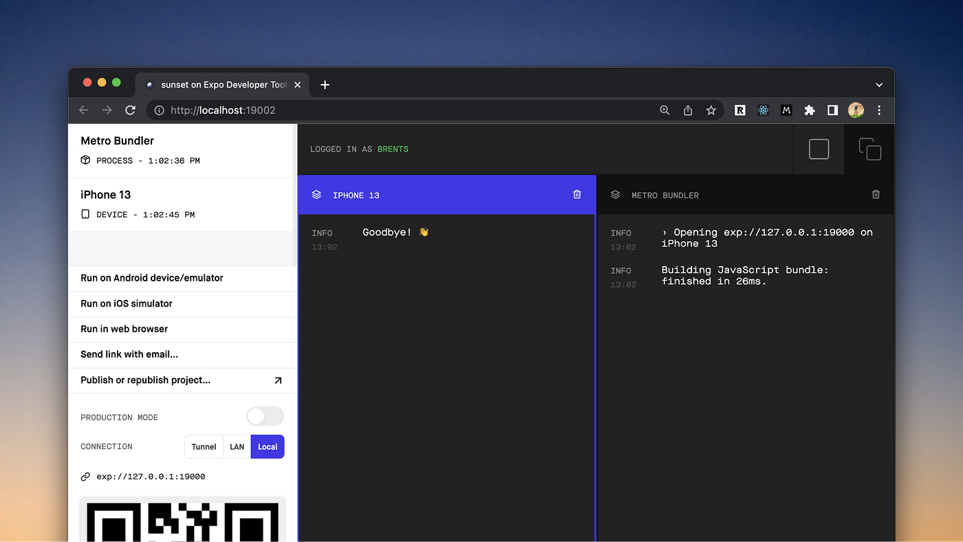 Sunsetting the Web UI for Expo CLI | by Brent Vatne | Exposition