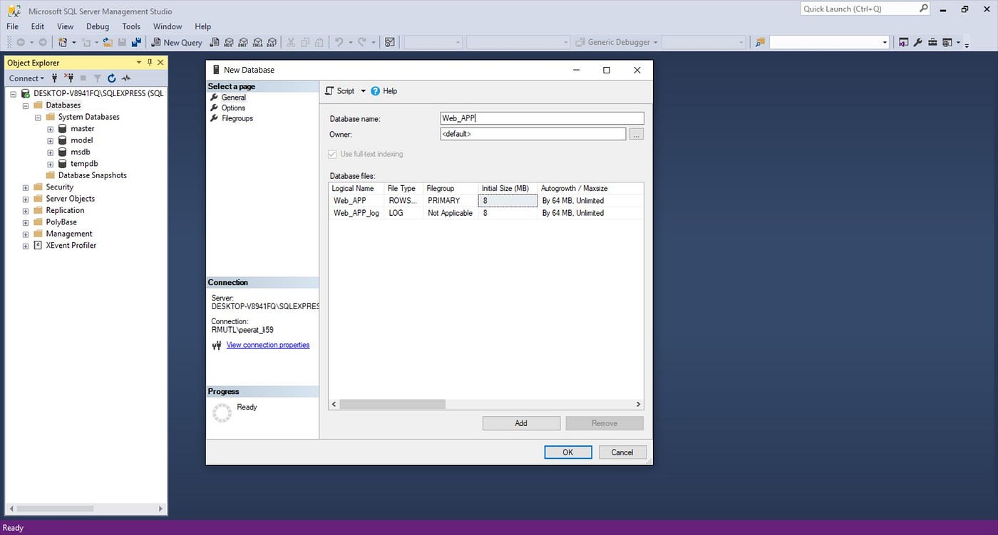 ASP.NET (MVC,API) เชื่อมต่อ SQL Server ฉบับปี 2018–19 ! | by Mr.P L | mmp-li | Medium