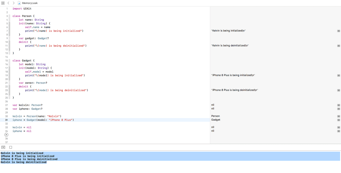 Memory Management in Swift: Understanding Strong, Weak and Unowned References | by AppCoda ...