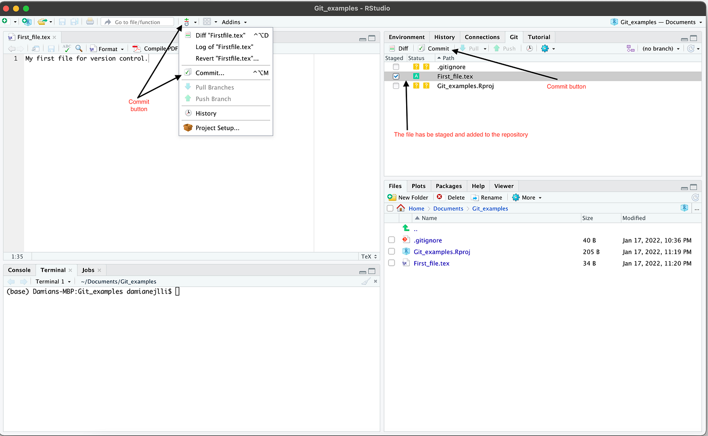 Version Control with RStudio. For Git and GitHub | by Damian Ejlli | Towards Data Science