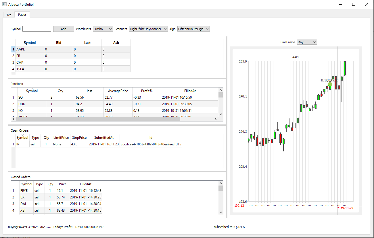 Alpaca Dashboard for Python Lovers | by Thomson Mathews | Medium