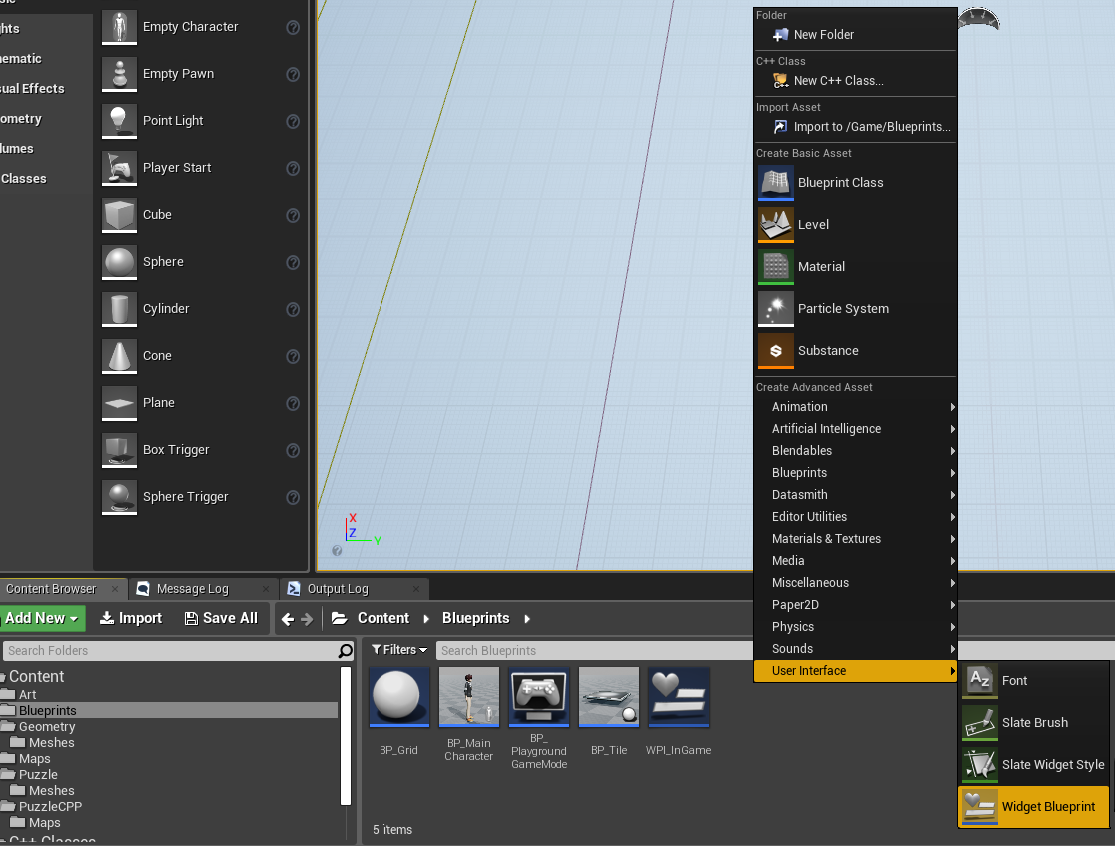 Creating an InGame User interface in Unreal 4 and C++ | by ...