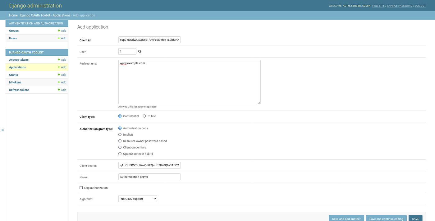 Django-Oauth-Toolkit Separate Resource Server | by LesPrimus | Medium