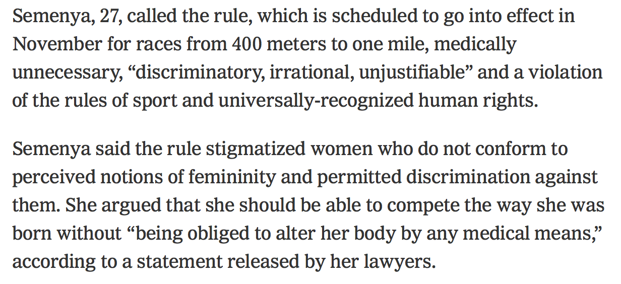 The Controversy of Gender, but This Time Mixed with Sports | by Alexa ...