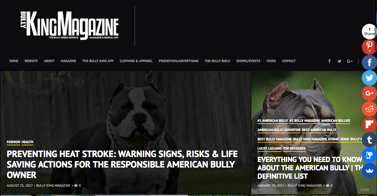 Check Out Our New & Improved Blog | by BULLY KING Magazine | BULLY KING ...