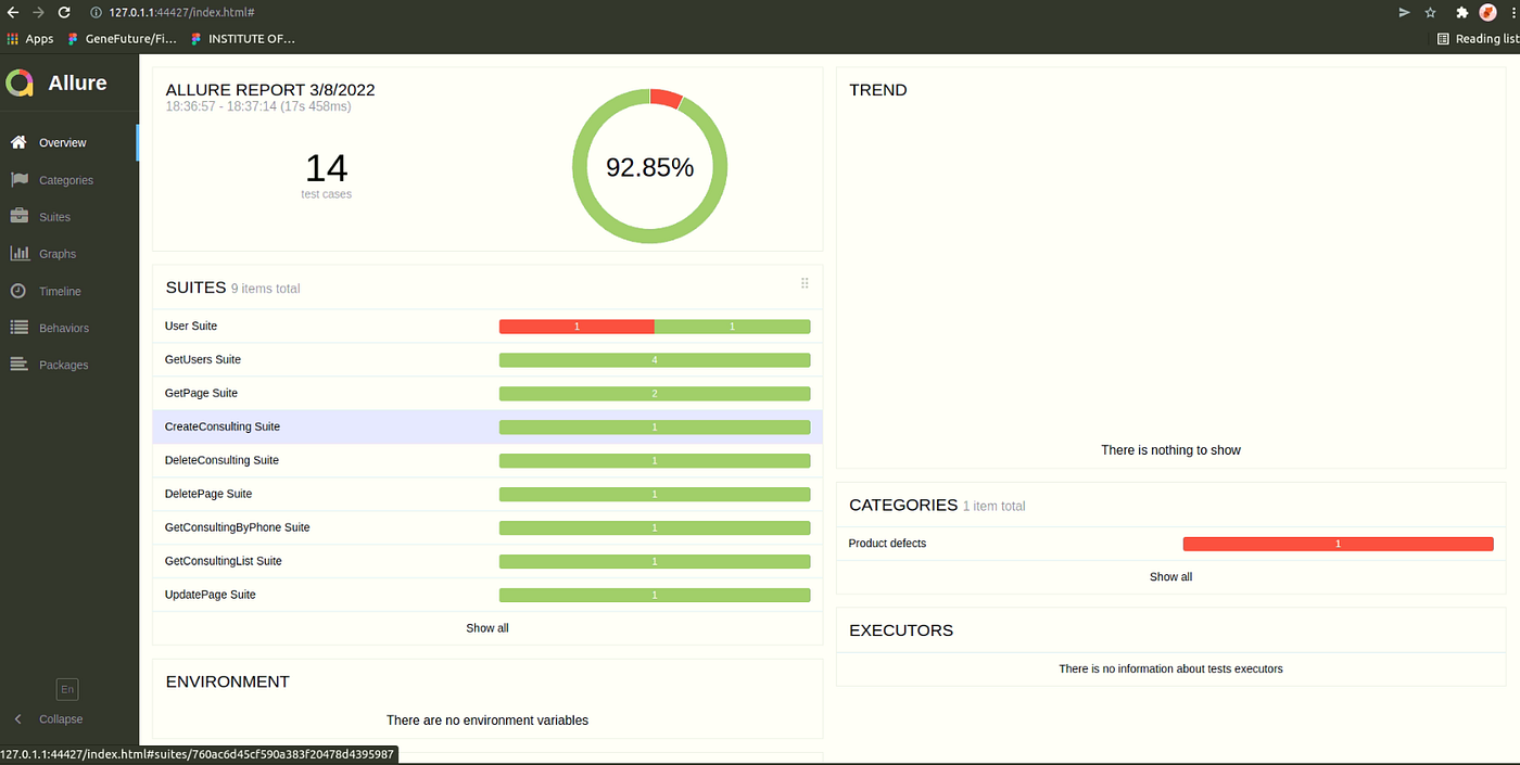 Set up allure server store automation report | by Donald Le | Automation with Love | Medium