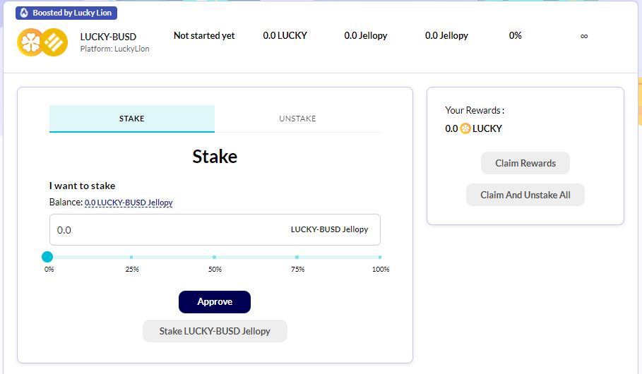 Boosted Lucky Lion on KillSwitch. Maximize your APY with KillSwitch and ...