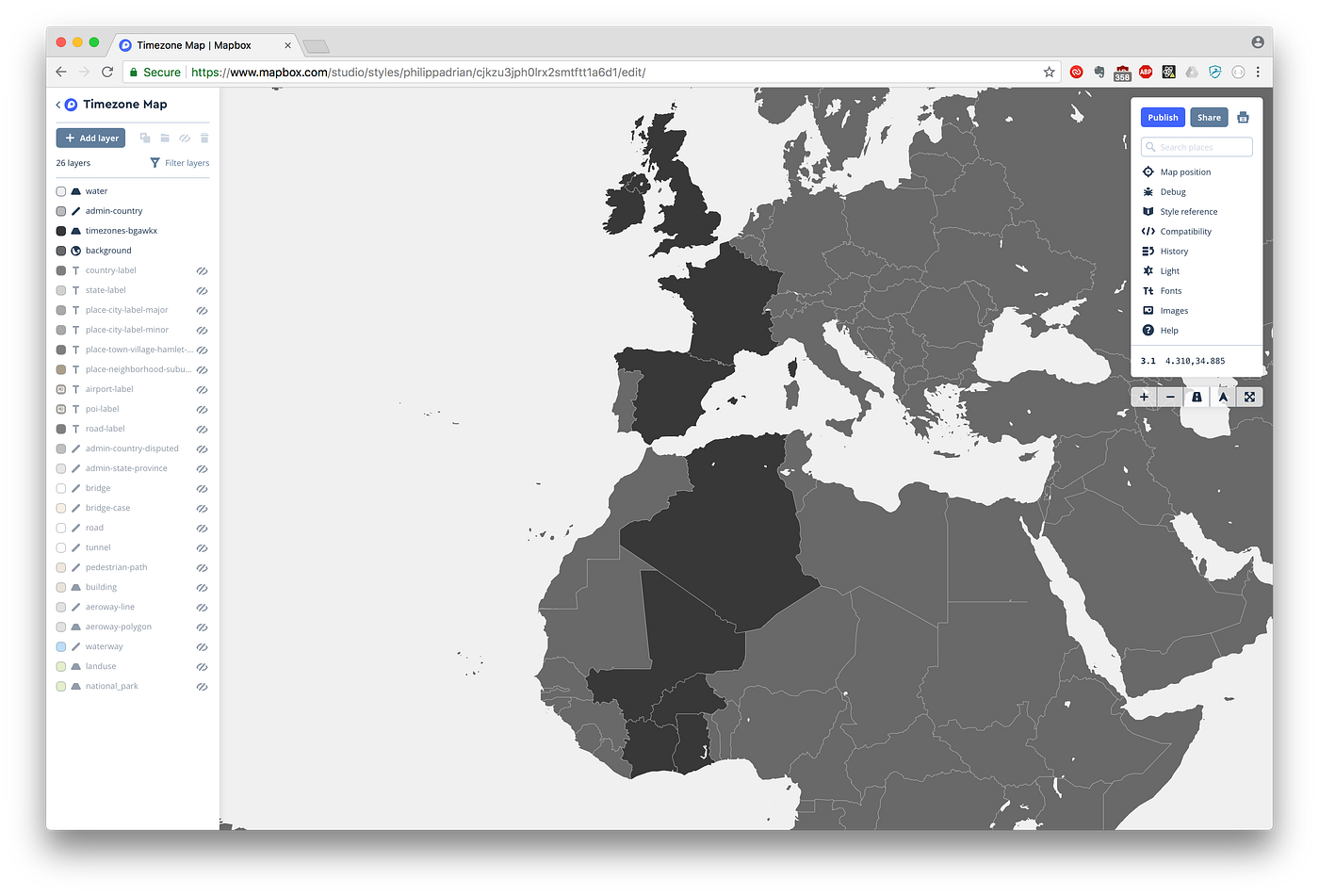 P2.4 — Displaying Timezones on a Map | by Philipp Adrian | Medium