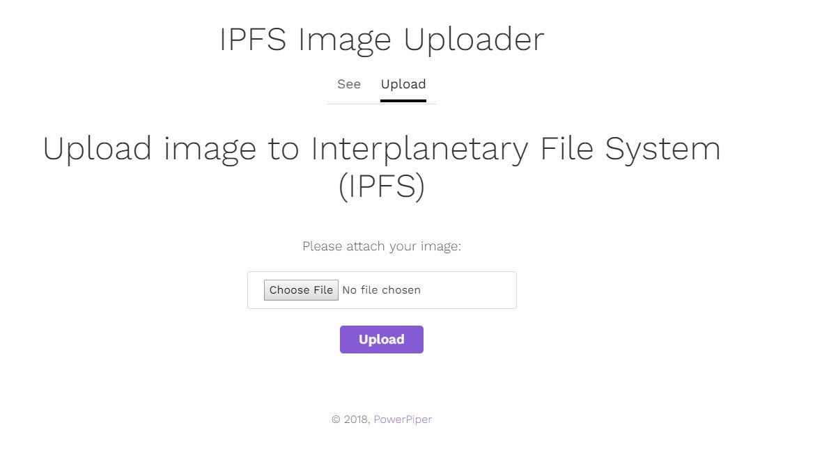 Upload images to InterPlanetary File System (IPFS) with simple IPFS uploader | by Tadas Talaikis ...