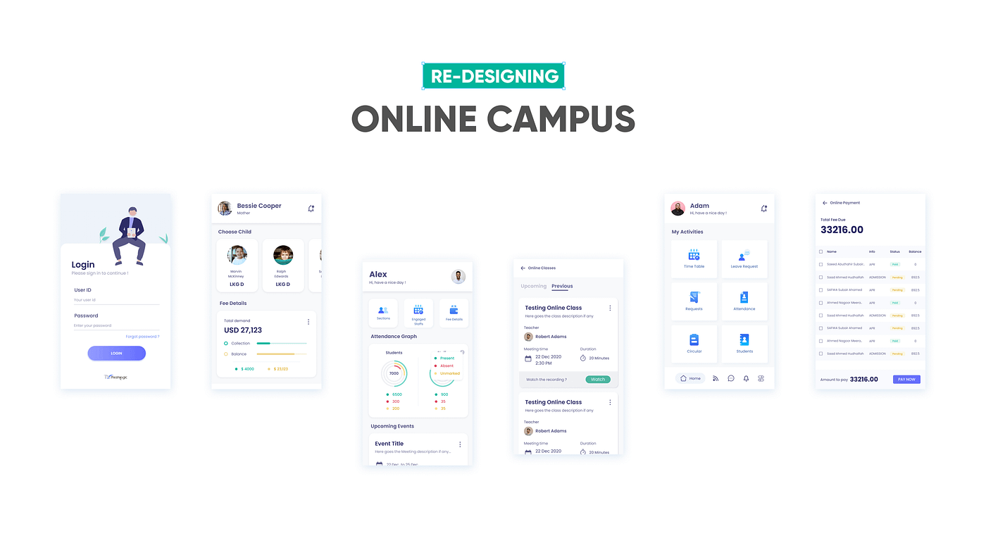 Redesigning the Interface of Online Campus Mobile! | by Ansith Mohd ...