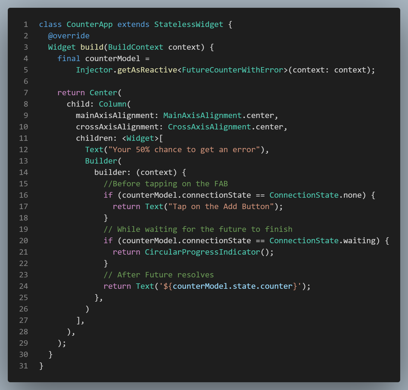 Flutter State Management Gymnastics Show using states_rebuilder. Part 1 ...