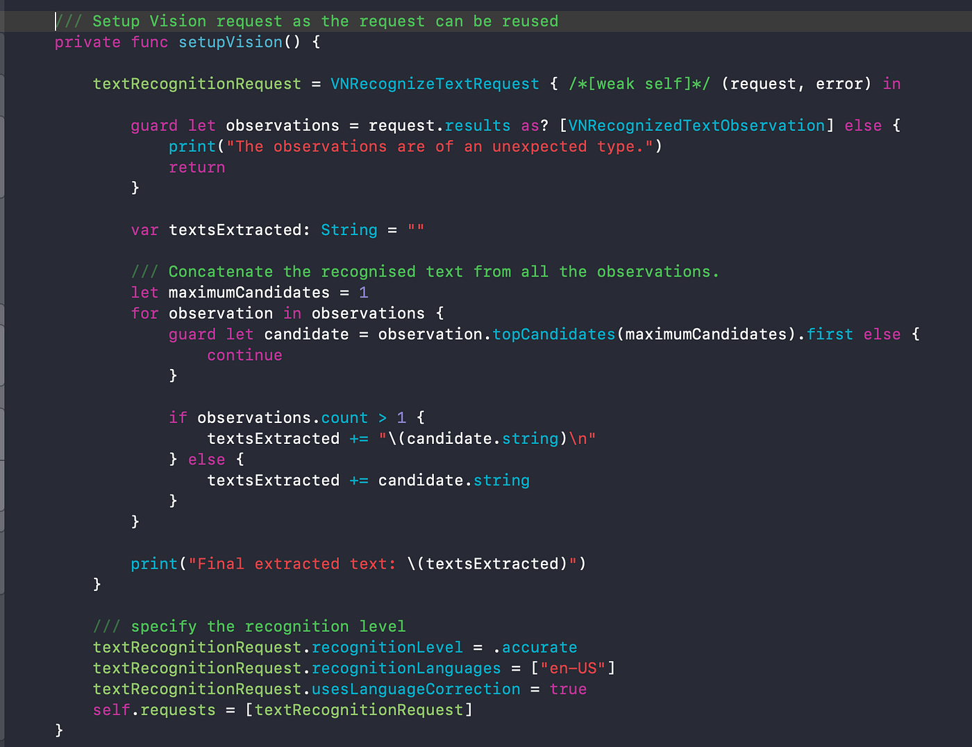 Extracting Texts from Images using Apple’s VisionKit Framework | by ...
