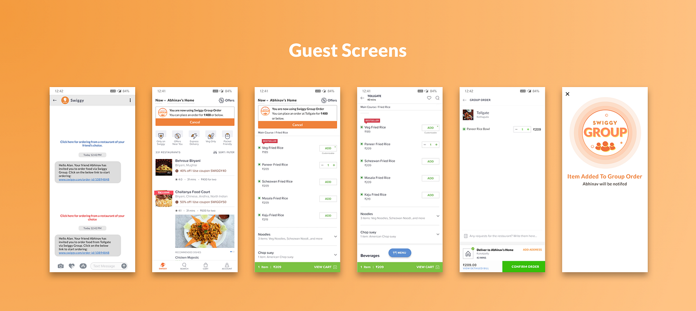 Swiggy Group Order — UX Case Study | by Yashwanth Kotha | Medium