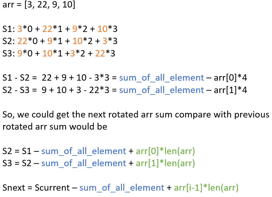 Rotate on the given array to find the maximum value of Sum(i*arr[i]) | by Allie Hsu | Coder Life ...