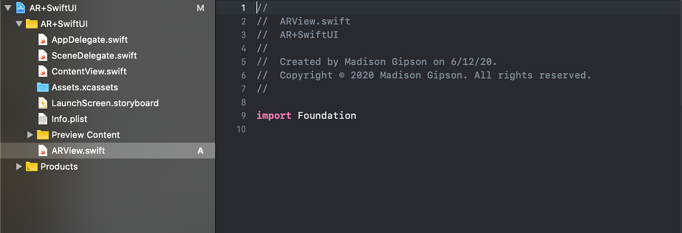 Implementing AR in SwiftUI… without Storyboards | by Madison Gipson ...