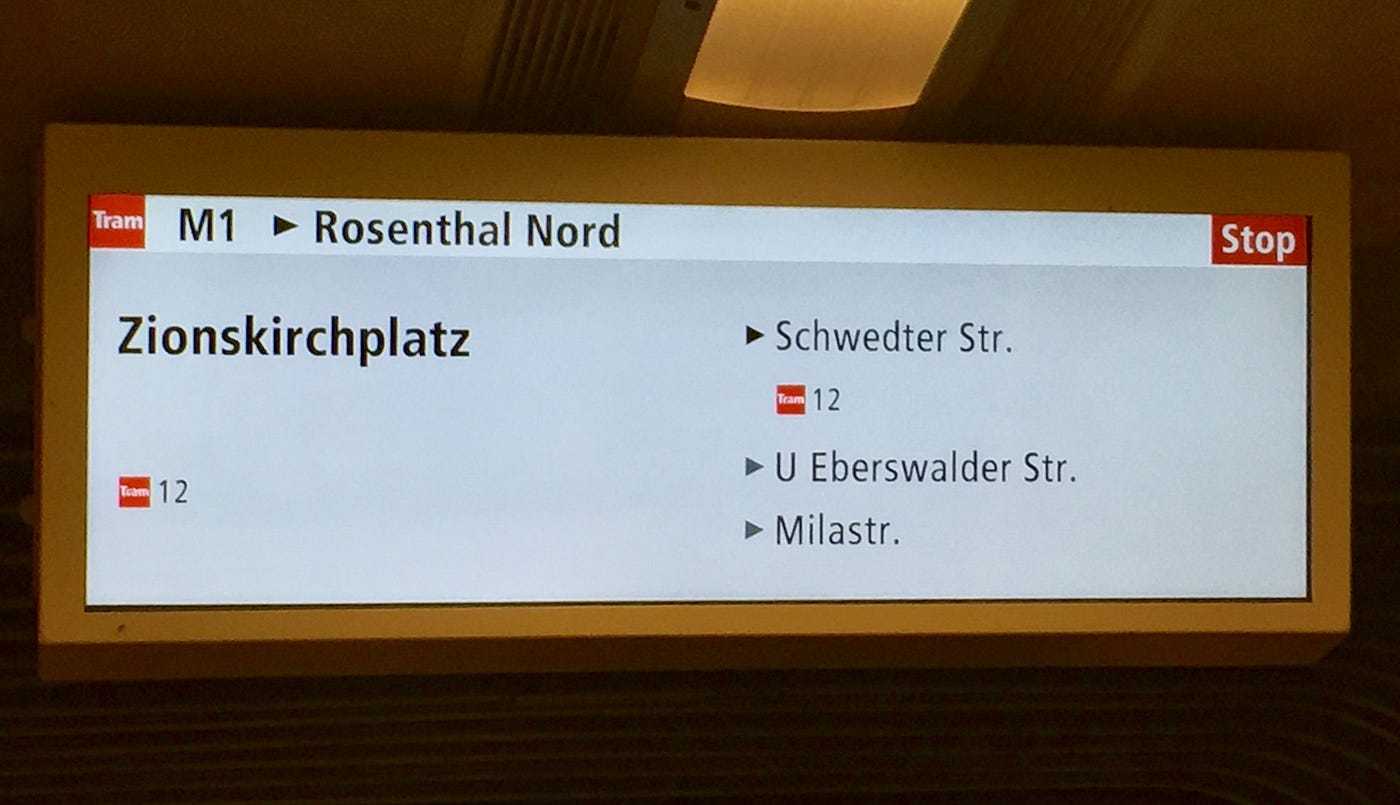 Redesigning the Berlin Tram Digital Dashboards | by Nando Rossi | Medium