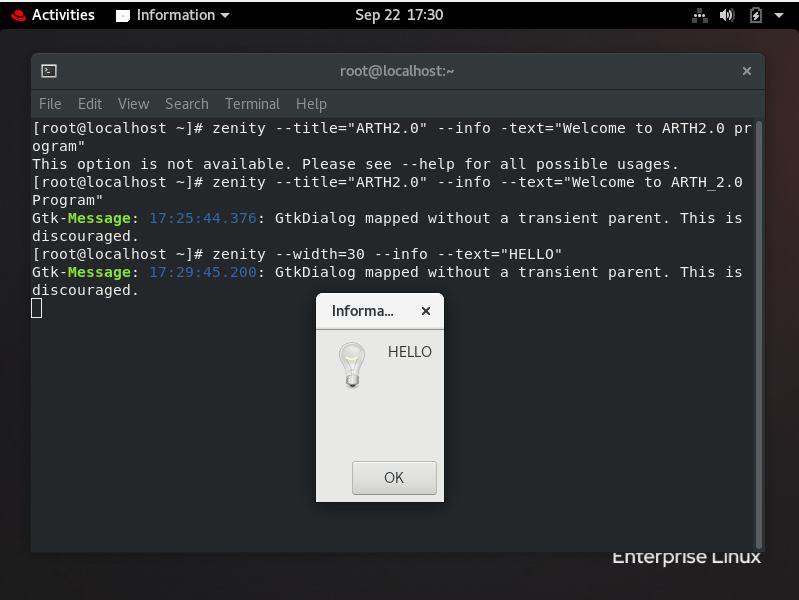 ZENITY IN LINUX. Task description: | by Chandrashekar V | Medium
