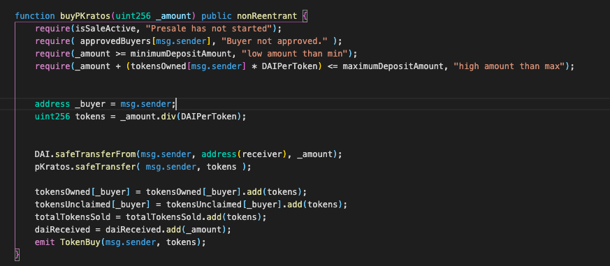 KratosDAO Presale Contract Review | by IndyZa | Medium
