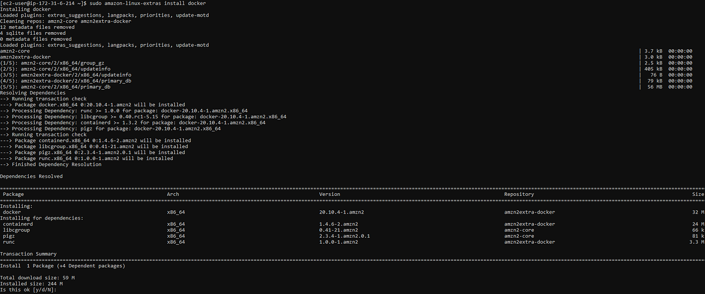 Docker Running On AWS EC2 Linux. Docker is an open source platform for… | by Vishnu V S | Medium