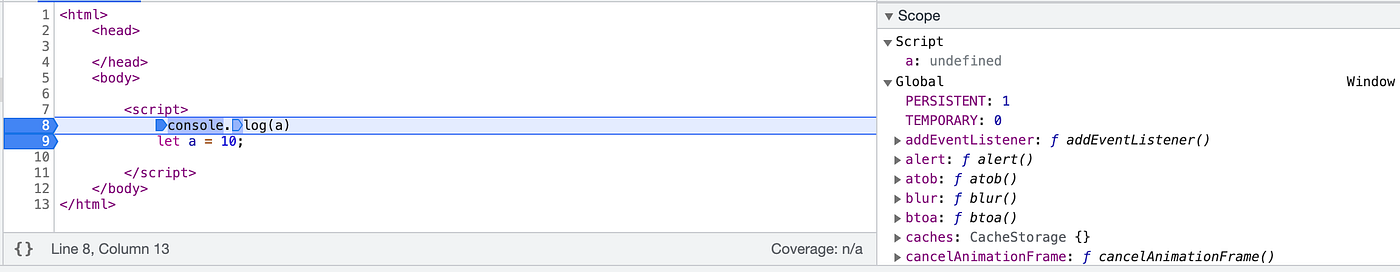 Hoisting and temporal dead zone in Javascript | by Hein Htet | Medium