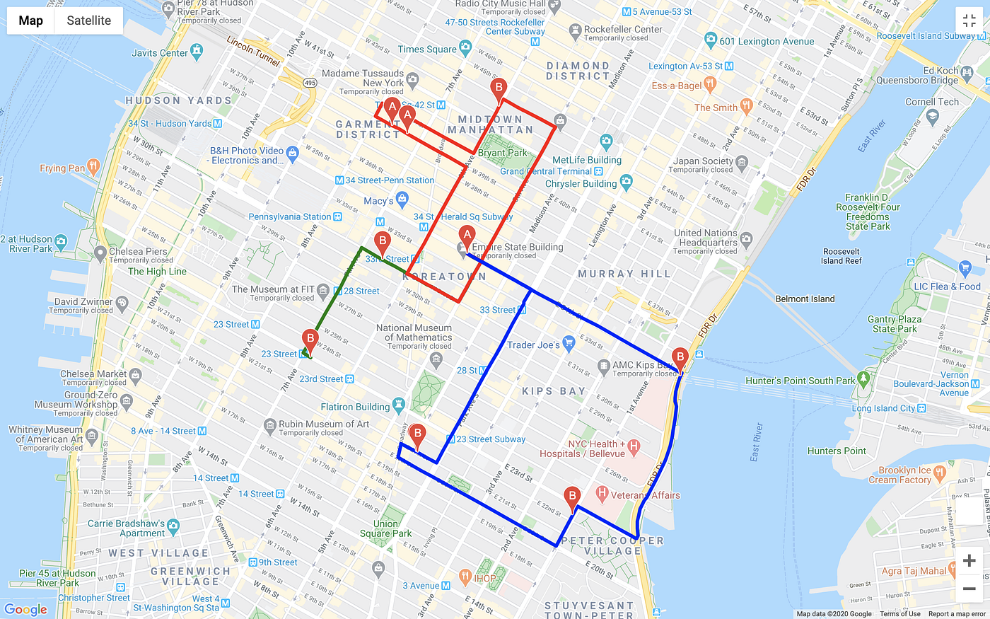 Capacitated Vehicle Routing Problem (CVRP) with Python+Pulp and Google Maps API | by Kijun Kim ...