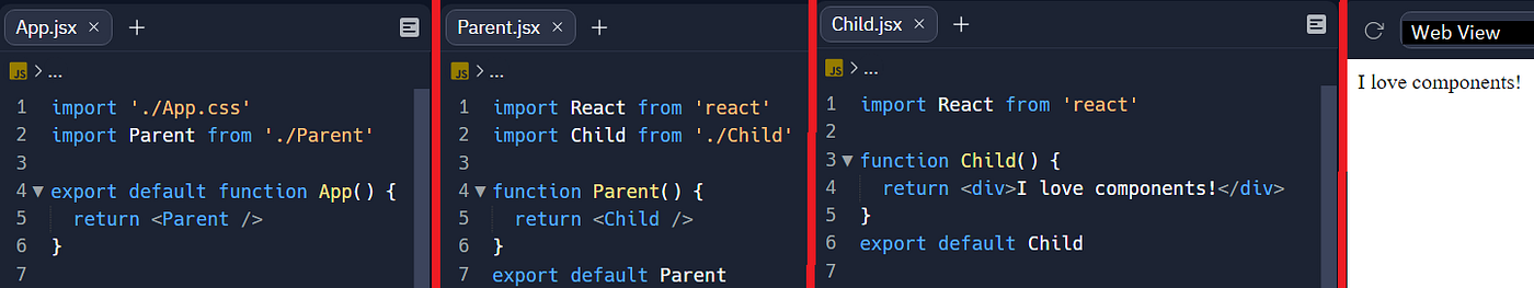 Components in React. When I first came into the world of… | by Jaden ...