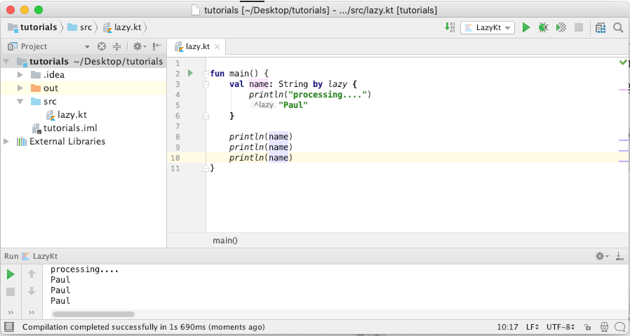 Kotlin : “Lazy” initialization. One of the most interesting features of ...