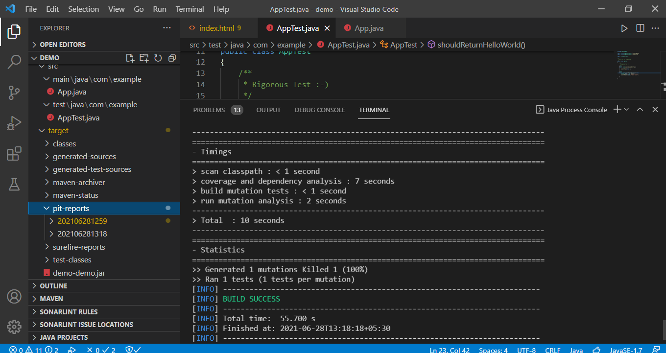 Mutation Testing Of Maven Project Using Pitest Pit By Swati Rajwal Geek Culture Medium