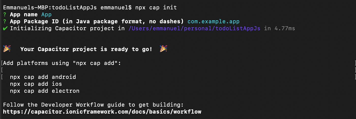 From Web to Native with Capacitor | by Emmanuel Aina | Medium