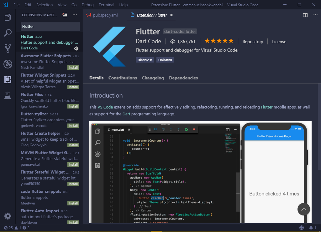 Setting up Flutter: Flutter for web | by Emmanuel Haankwenda | Medium